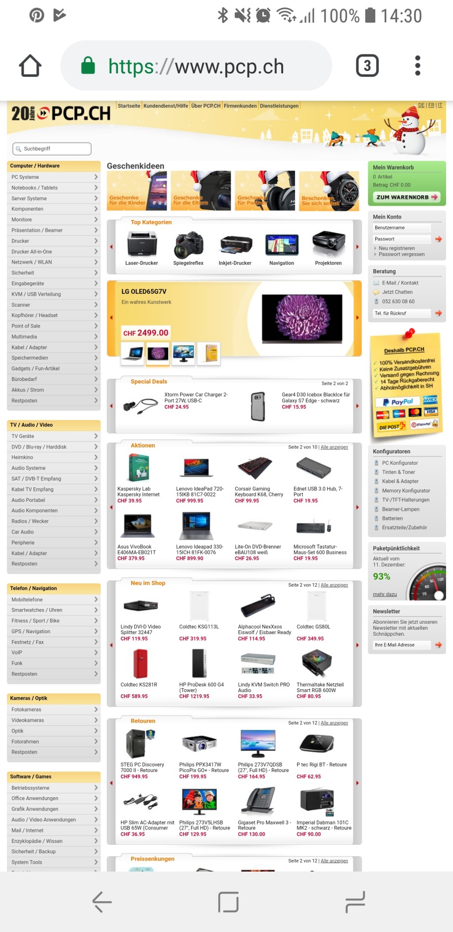 Das sind die besten Schweizer Elektronik-Webshops - computerworld.ch