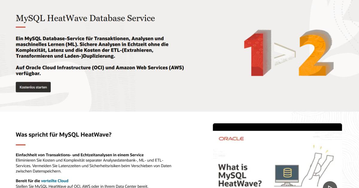 MySQL HeatWave auf AWS vorgestellt - computerworld.ch