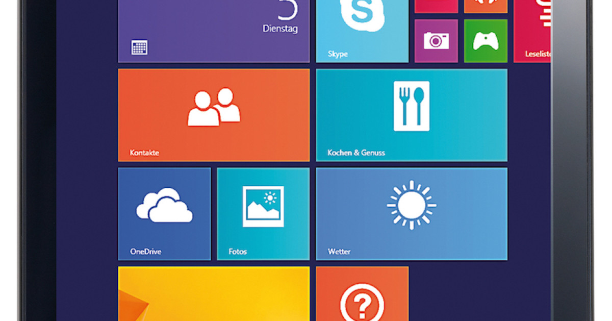 Touchlet 8" Tablet-PC XWi.8 mit IPS-Display und Windows 8.1 ...