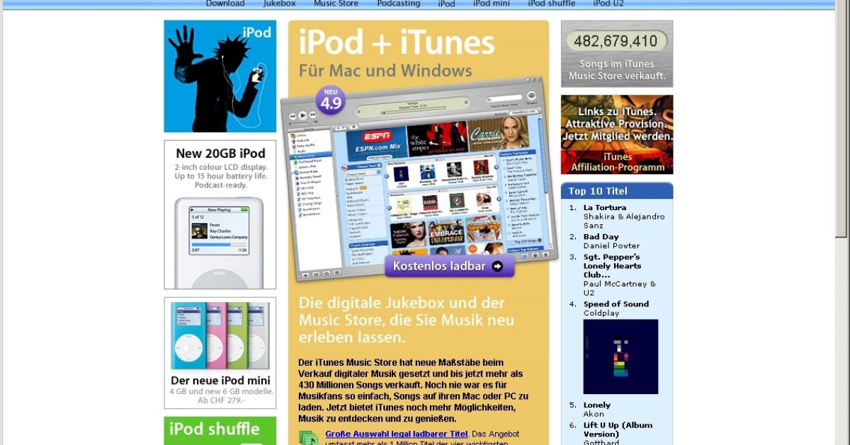 Apple lanciert Countdown für Online-Songs - computerworld.ch