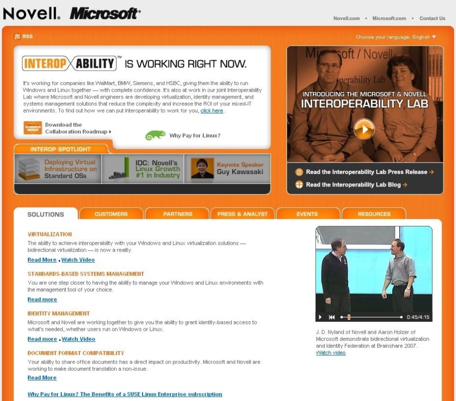 Microsoft und Novell erweitern Zusammenarbeit - computerworld.ch