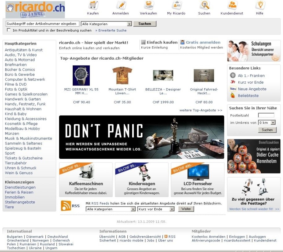 Umsatzplus für Ricardo.ch - computerworld.ch
