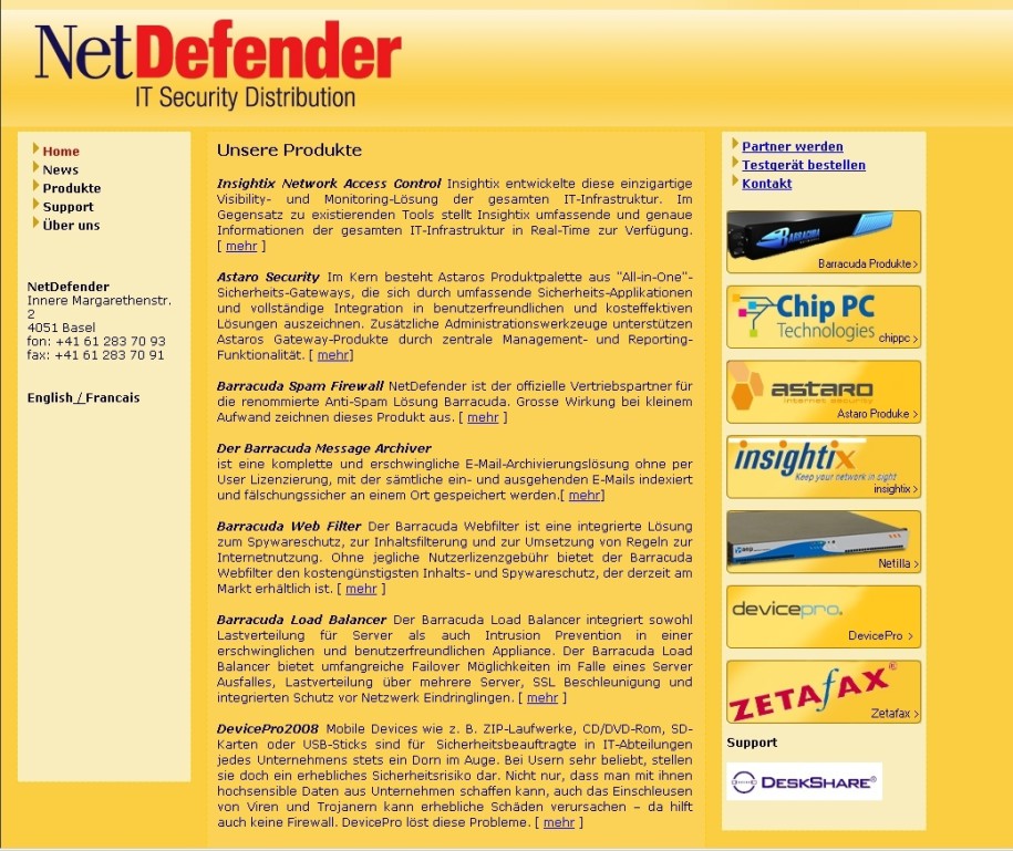 Basler NetDefender vertreibt Chip PC - computerworld.ch