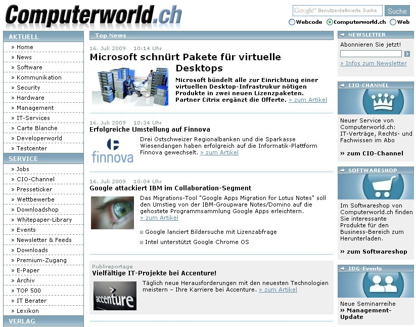 Ihre Meinung ist uns wichtig! - computerworld.ch