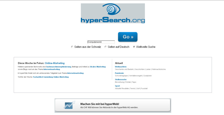 hyperSearch - computerworld.ch