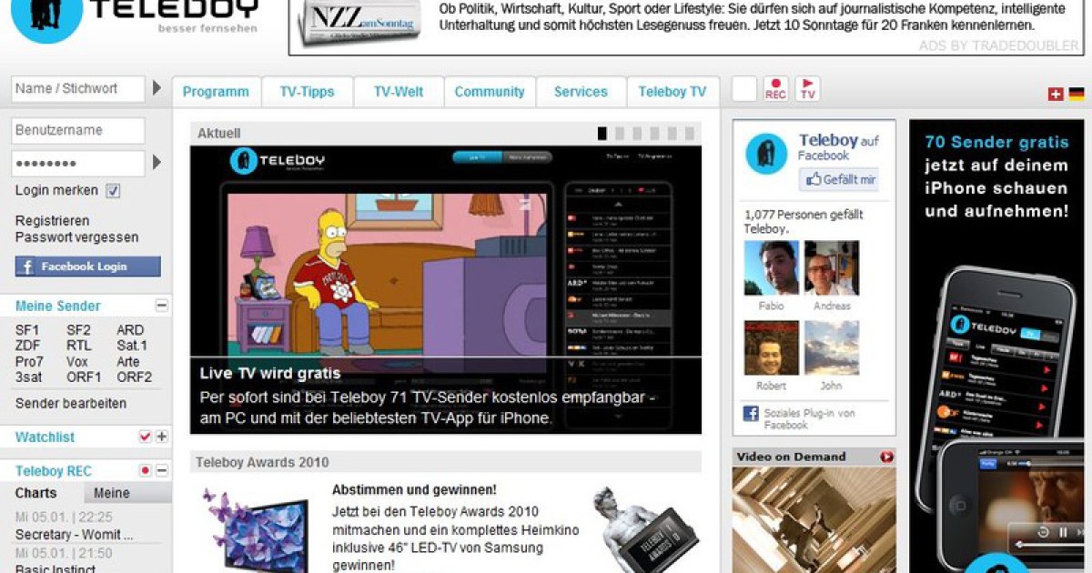 Teleboy ab jetzt gratis - computerworld.ch