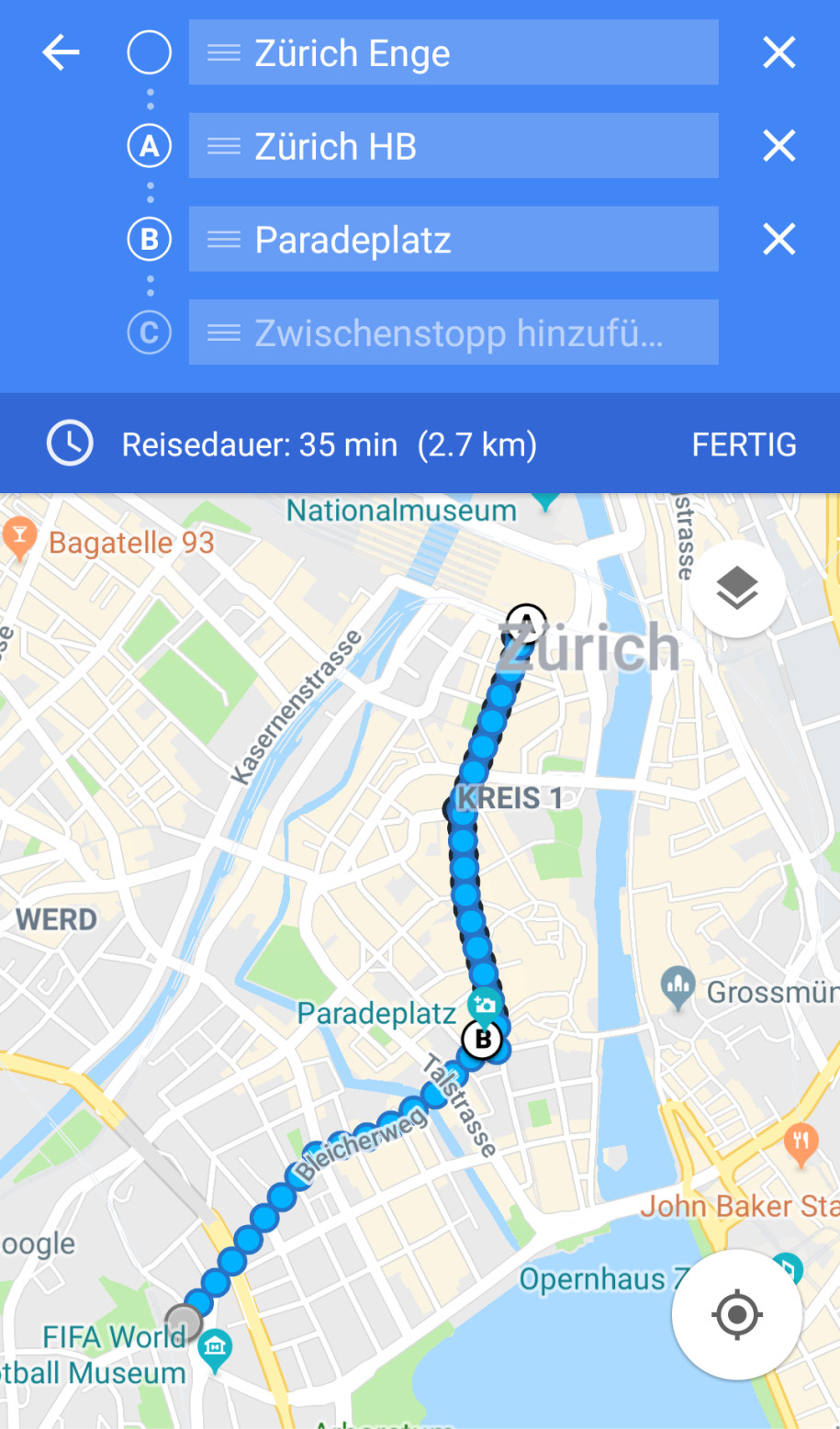 Google Maps nun mit Zwischenstationen - computerworld.ch